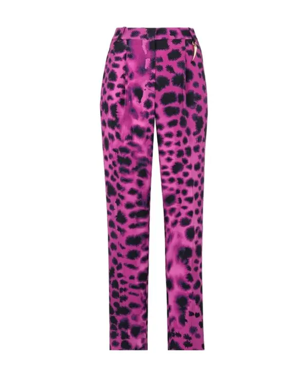 Roberto Cavalli Animal Print Straight Leg Trousers