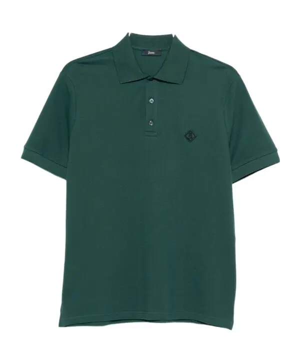 Herno Short-sleeved Polo Shirt - Green