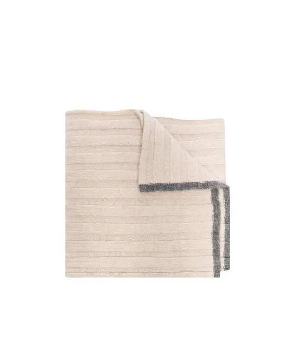 Brunello Cucinelli Knitted Finished Edge Scarf - Nude