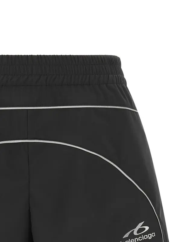 Balenciaga Techwear Tracksuit Shorts With Reflective Piping