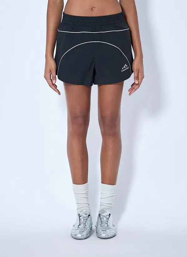 Balenciaga Techwear Tracksuit Shorts With Reflective Piping