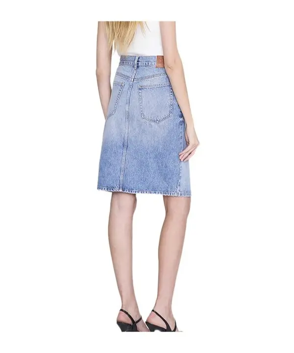 ANINE BING Mid-rise Denim Skirt With Classic Five-pocket Design