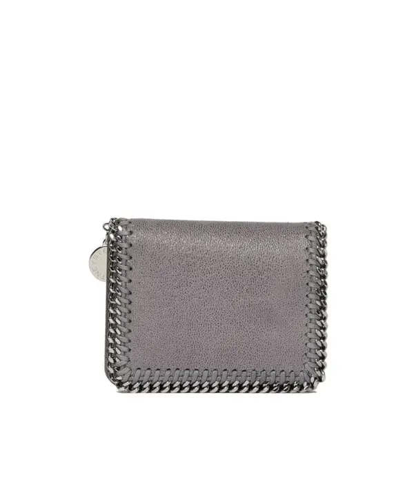 Stella McCartney Falabella Chain-trim Wallet - Gray