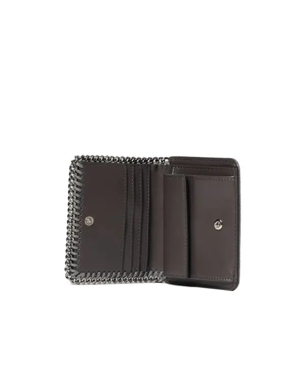 Stella McCartney Falabella Chain-trim Wallet - Gray