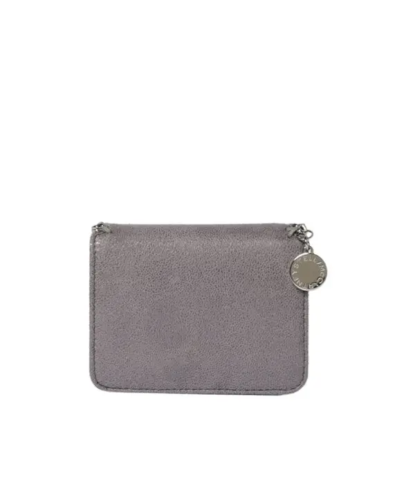Stella McCartney Falabella Chain-trim Wallet - Gray