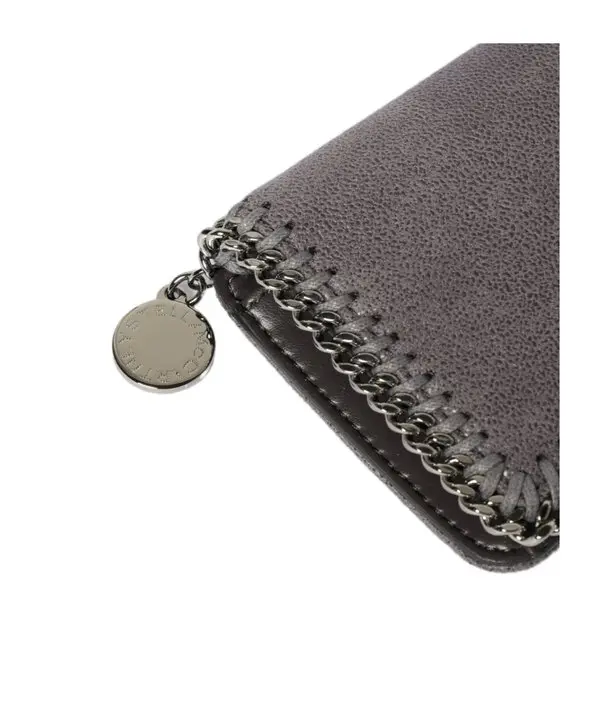 Stella McCartney Falabella Chain-trim Wallet - Gray
