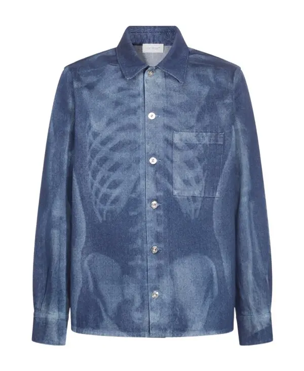 Off-White Buttoned Long-sleeved Shirt