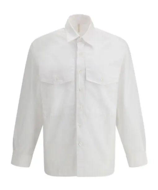 SUNFLOWER Long Sleeve Shirt - White