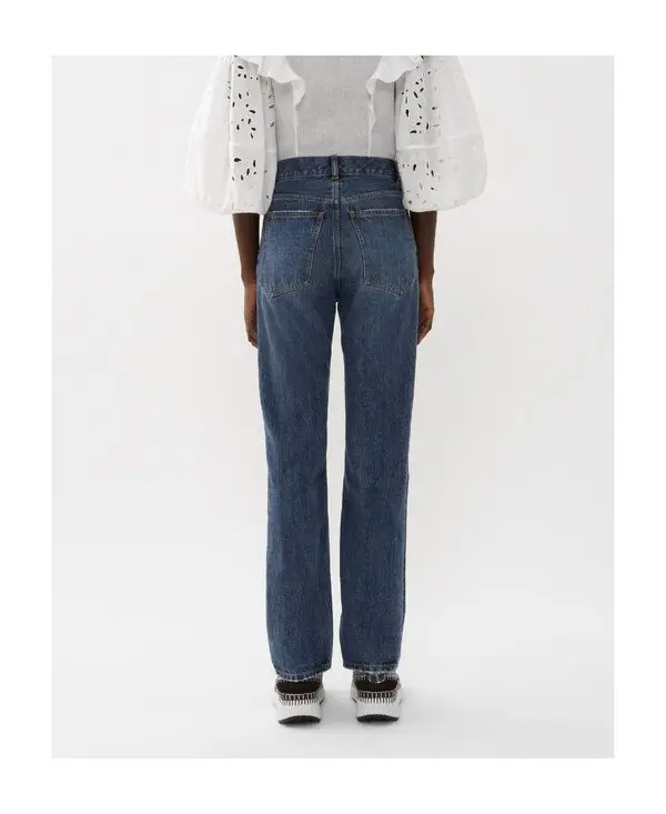 Chloé High-waisted Straight-leg Jeans - Blue