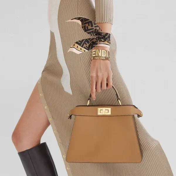 Fendi Ff Printed Wrappy Scarf - Brown