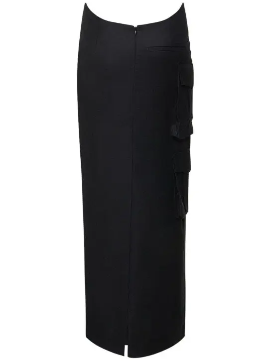 AYA MUSE Mid-length Cargo Skirt With Slit Detail
