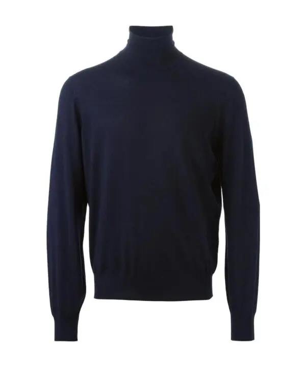 Brunello Cucinelli Long Sleeve Turtleneck Jumper - Blue