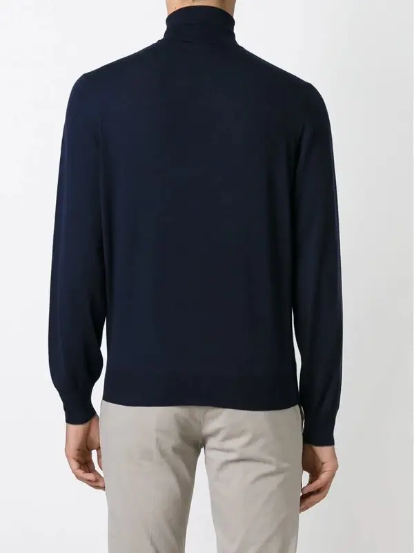 Brunello Cucinelli Long Sleeve Turtleneck Jumper - Blue