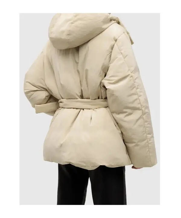 Acne Studios Belted Padded Hooded Jacket