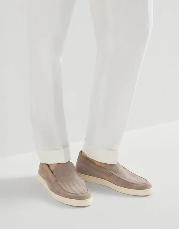 Brunello Cucinelli Suede Loafer Sneakers