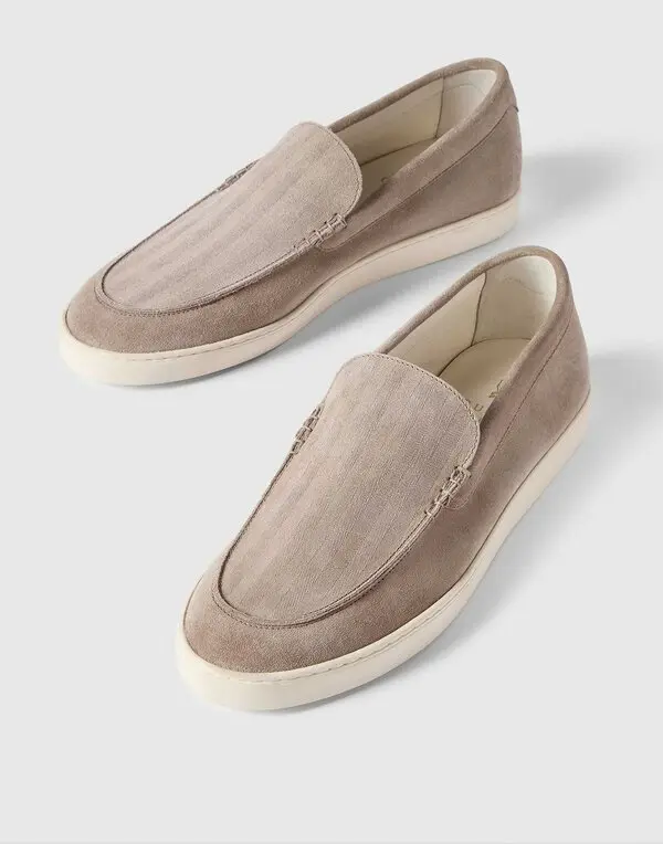Brunello Cucinelli Suede Loafer Sneakers