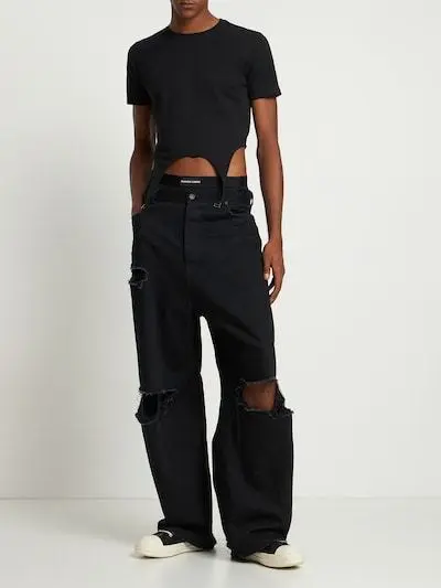DION LEE Garter Decorative Design T-shirt