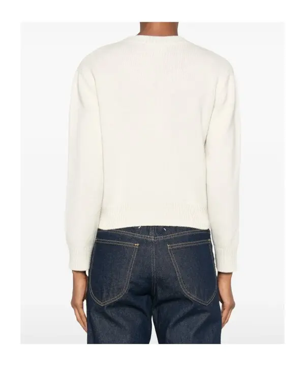 A.p.c. Logo Embroidered Crew Neck Jumper