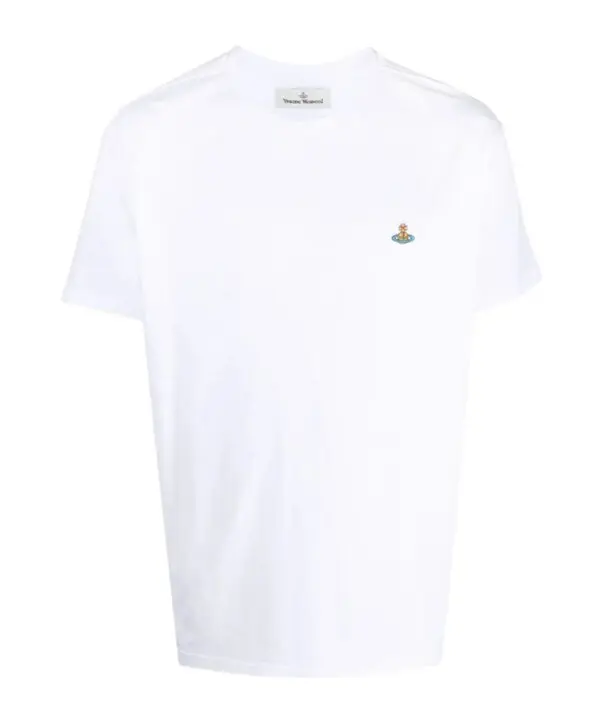 VIVIENNE WESTWOOD Orb-embroidered T-shirt - White