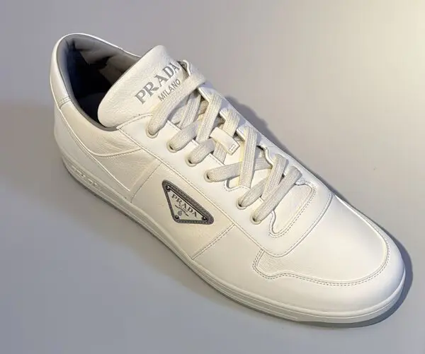 Prada Downtown Lace-up Sneakers - Ivory