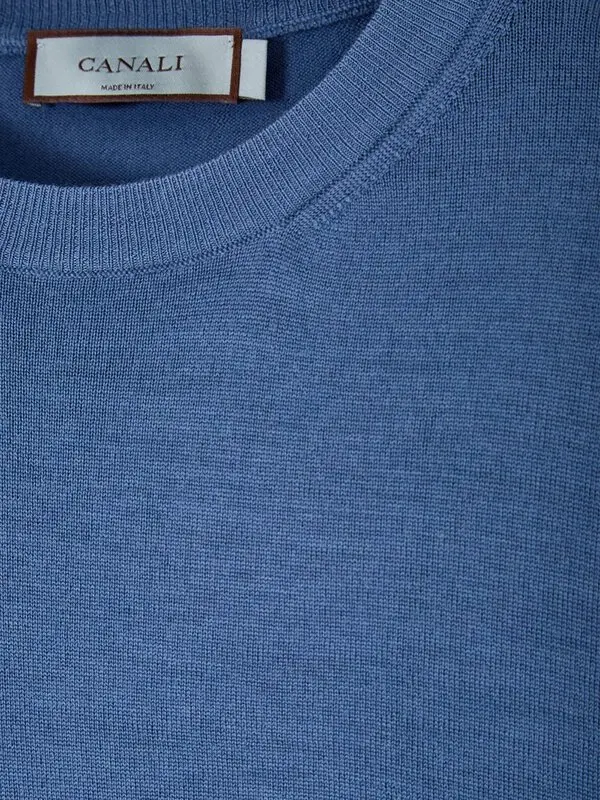 Canali Round-neck Wool T-shirt