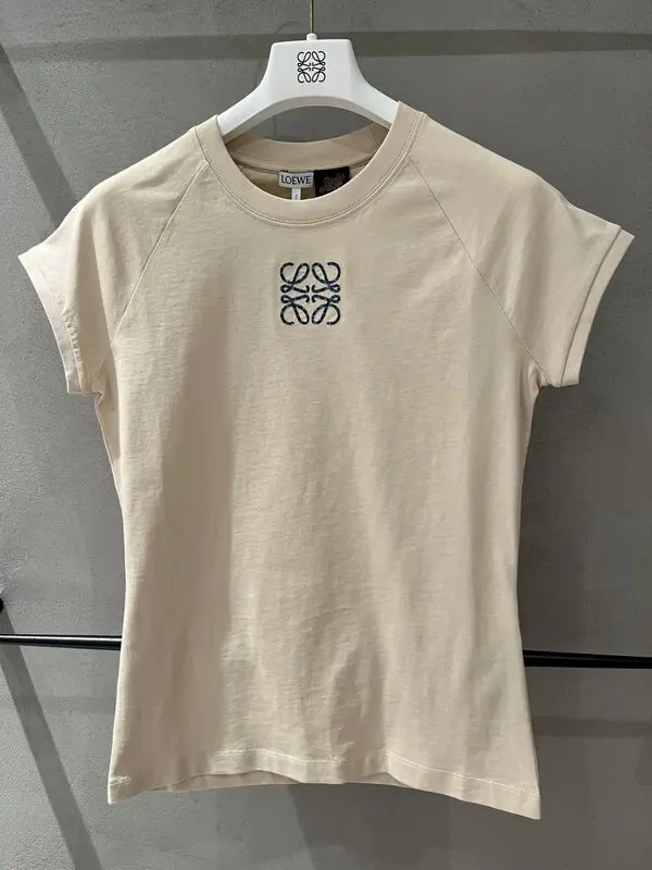 Loewe Anagram Embroidered Fitted T-shirt