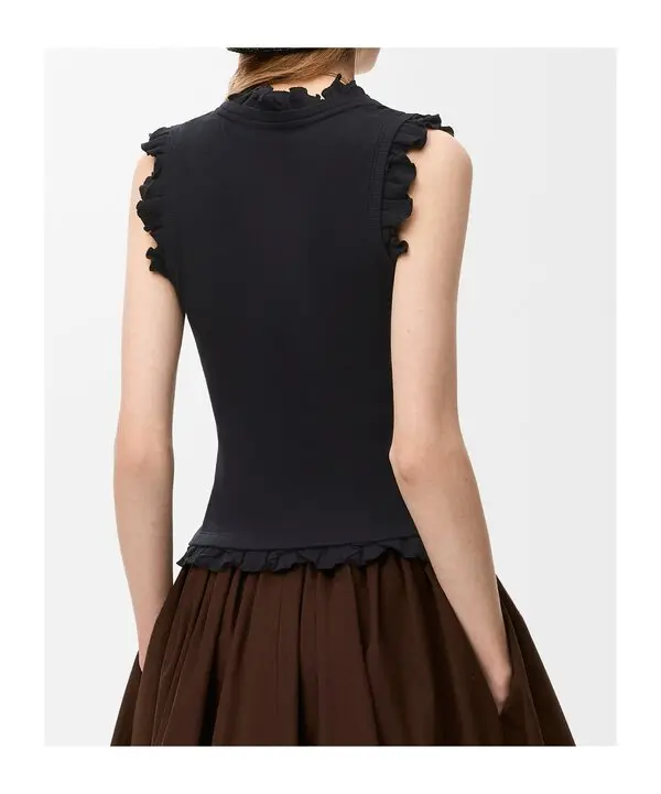 Loewe Ruffle Trimmed Tank Top