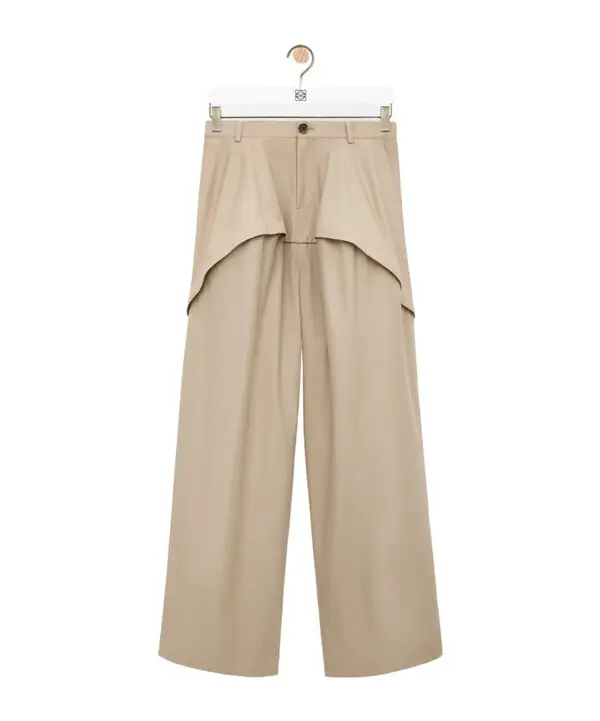 Loewe Casual Pants With Belt Loops - Light Brown