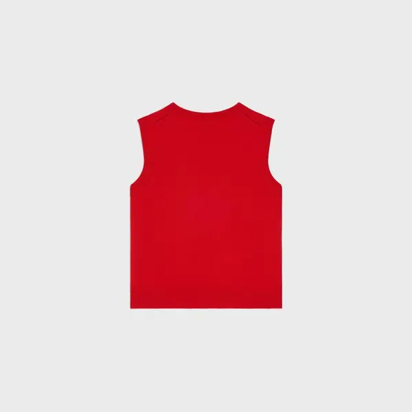 Celine Fine Wool Sleeveless Top