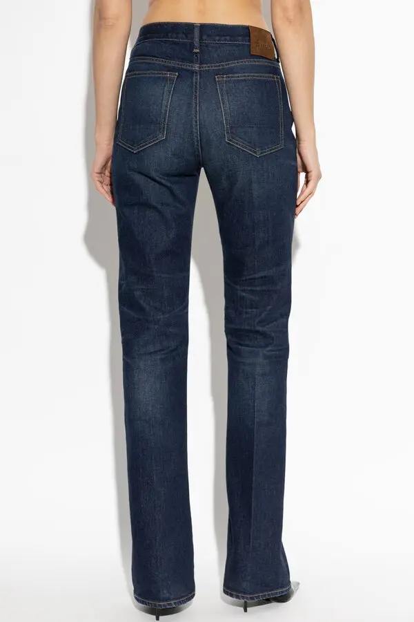 TOM FORD Japanese Stonewashed Comfort Denim Flare Jeans