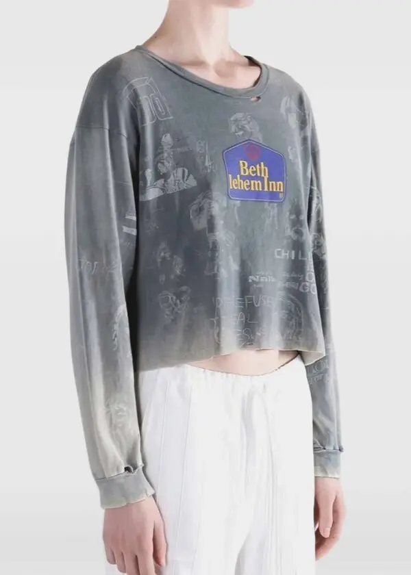PALY HOLLYWOOD Long-sleeve Crewneck T-shirt