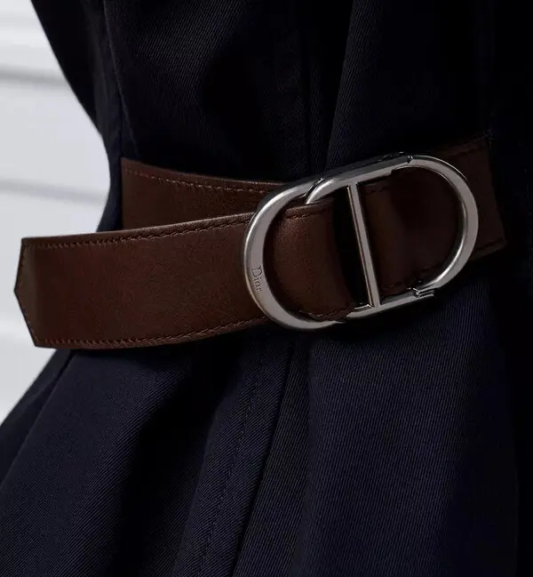 Dior Fitted Jacket With Cd Buckle Detail - Navy Blue