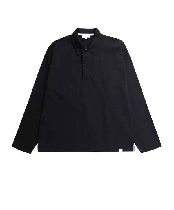 Norse Projects Long-sleeved Polo Shirt - Black
