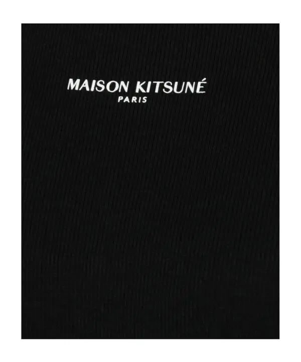 Maison Kitsuné Ribbed Logo Tank Dress