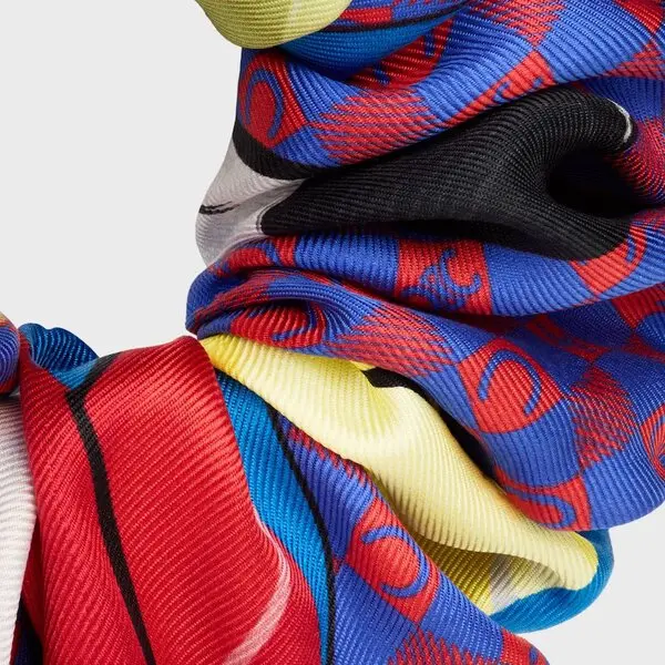 Celine Silk And Steel Tassels Scrunchy