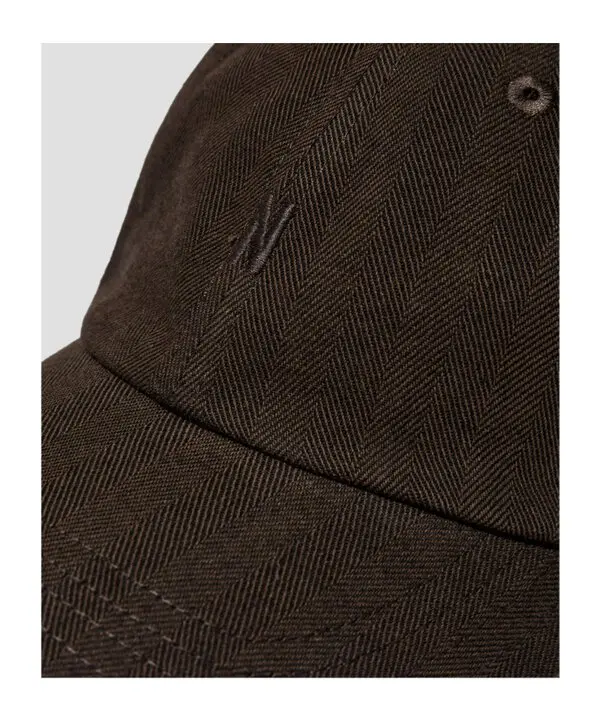 Norse Projects Six-panel Baseball Cap In Herringbone Twill