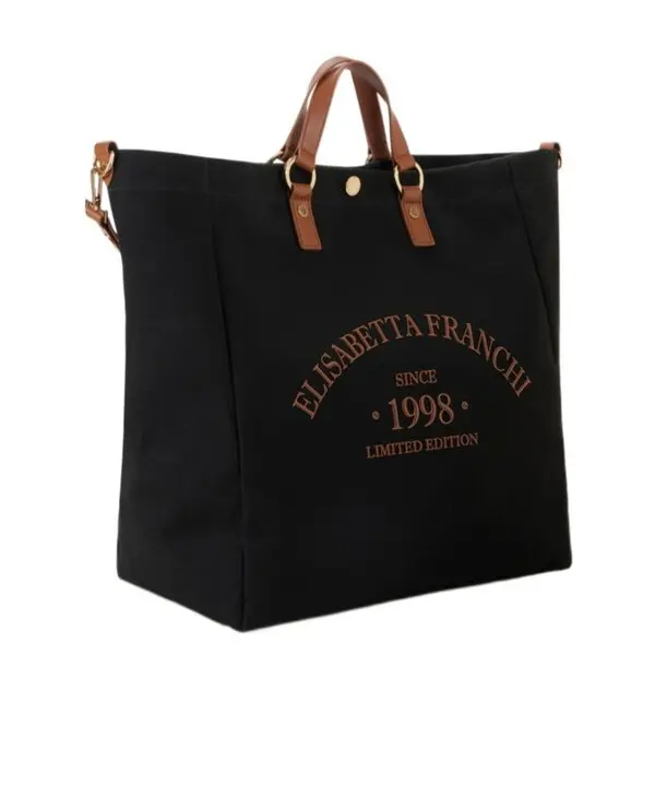 Elisabetta Franchi Logo Printed Tote Bag