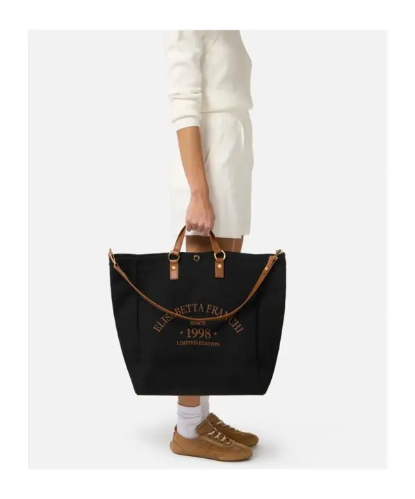Elisabetta Franchi Logo Printed Tote Bag