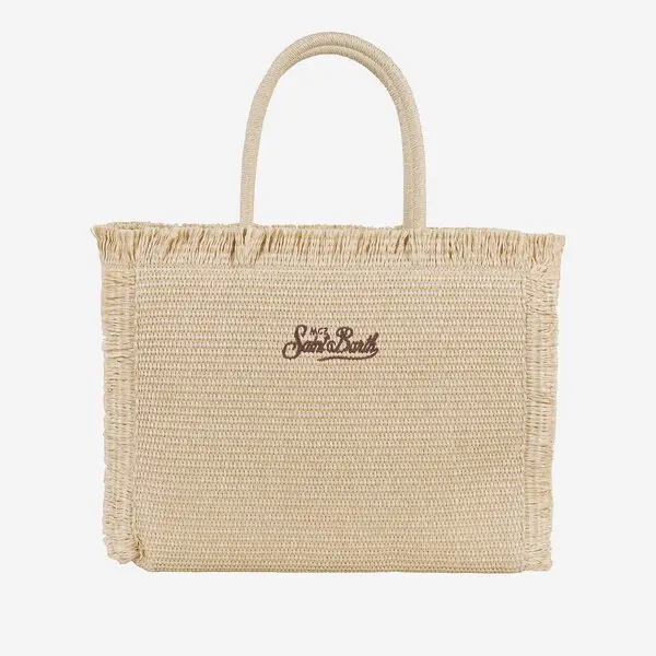 MC2 SAINT BARTH Palm Tree Embroidered Tote Bag