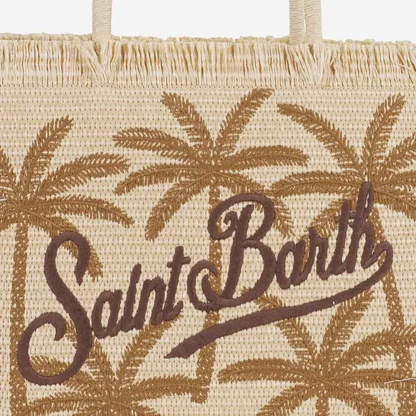 MC2 SAINT BARTH Palm Tree Embroidered Tote Bag