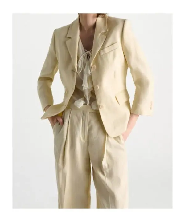 Dorothee Schumacher Notched Lapel Casual Sophistication Jacket