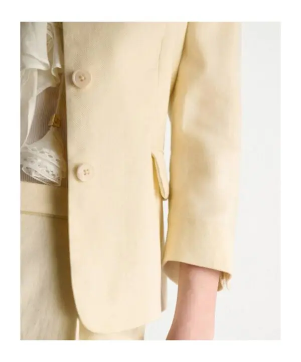 Dorothee Schumacher Notched Lapel Casual Sophistication Jacket