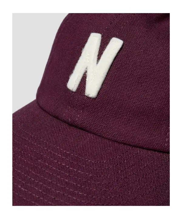 Norse Projects Eight-piece Baseball Cap With Felt Appliqu