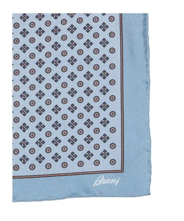Brioni Printed Pocket Square