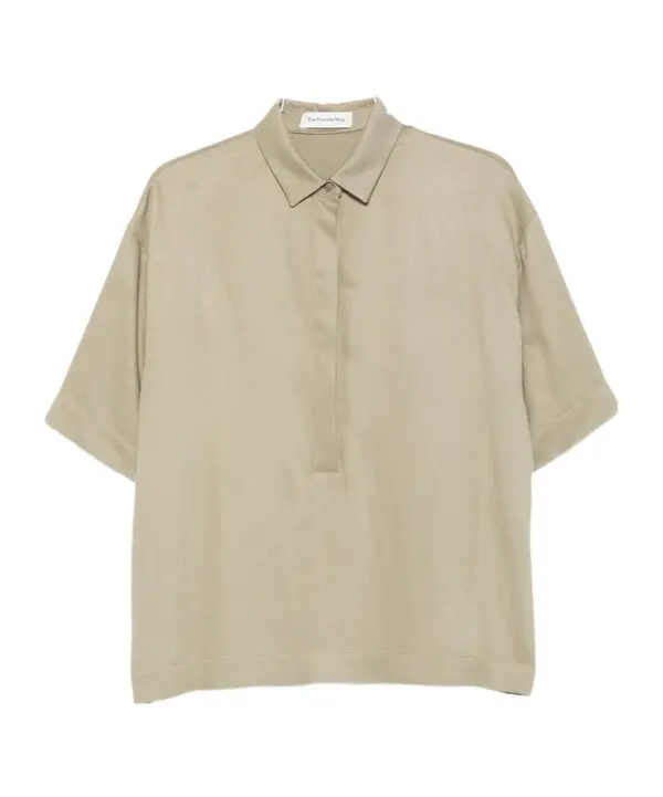 THE FRANKIE SHOP Short-sleeve Polo Shirt - Nude