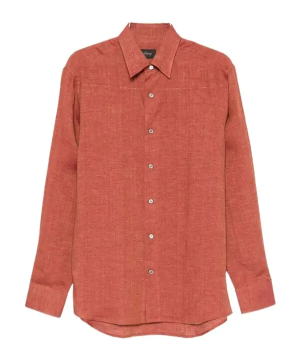 Brioni Long Sleeve Shirt - Red