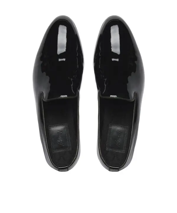 Brioni Essential Patent Leather Evening Loafers