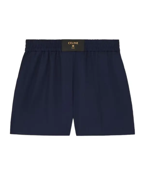 Celine Wool Twill Shorts