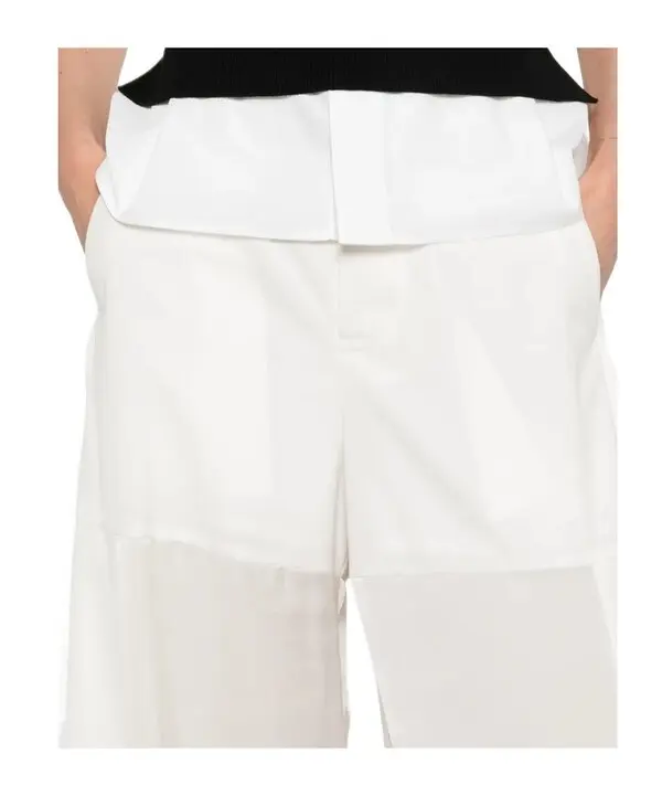 Sacai Belted Wide Leg Pants