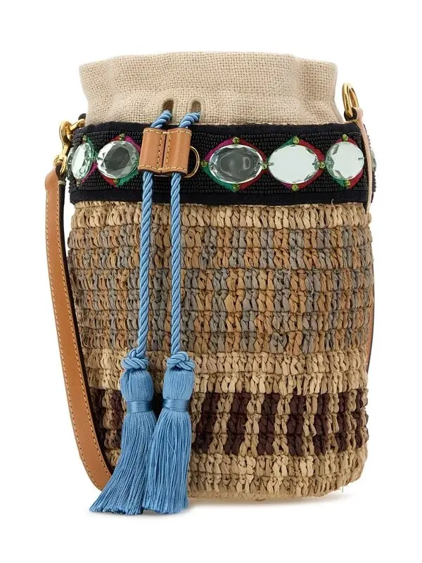 Valentino Garavani Vlogo Embellished Bucket Bag